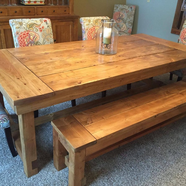 Rustic Dining Table - Etsy