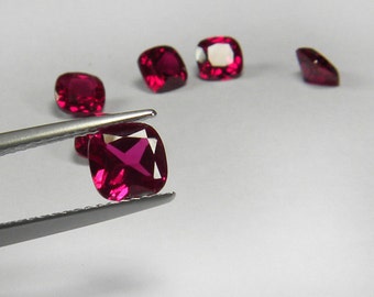 Princess Cut Ruby | Etsy