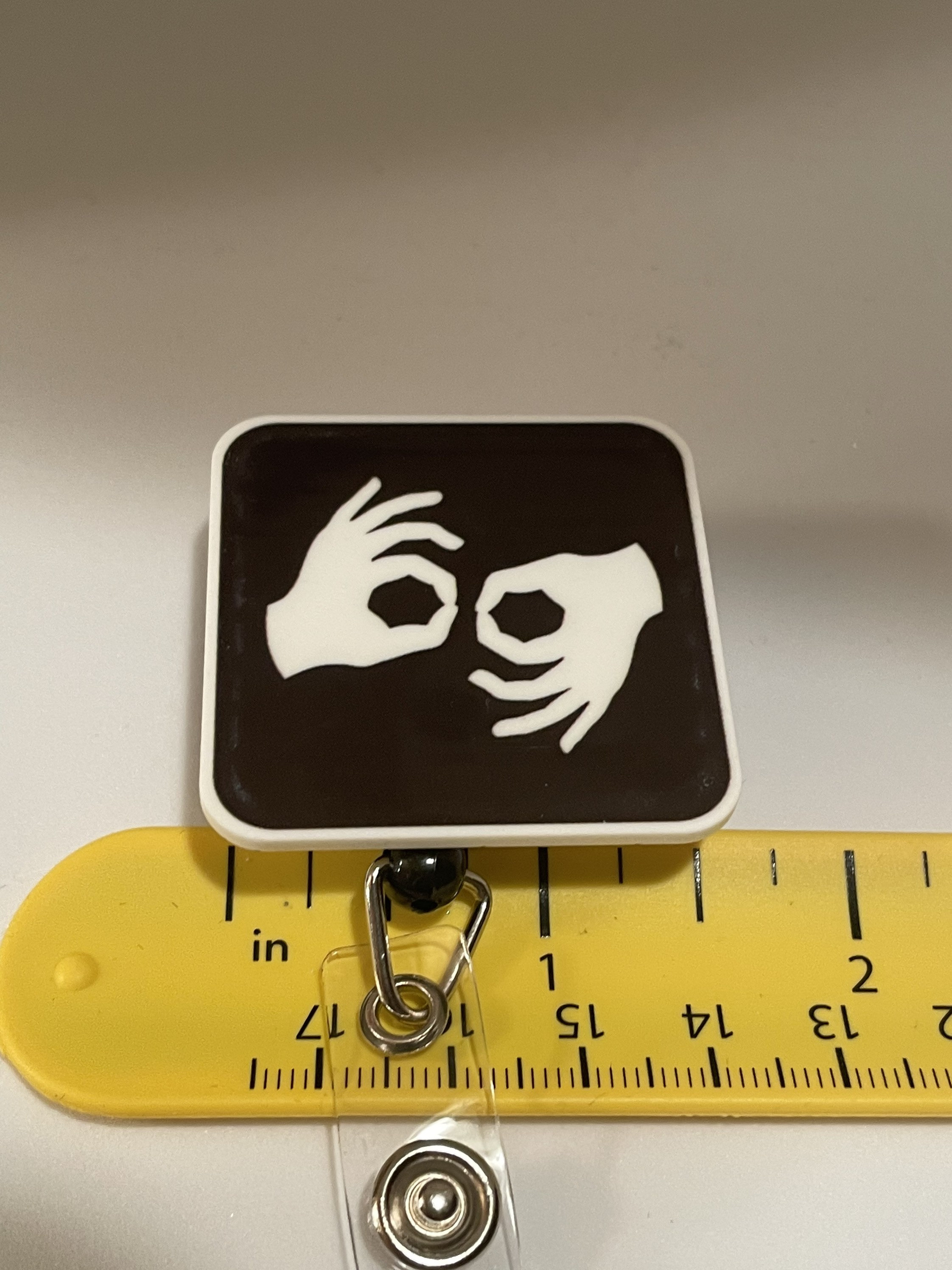 ASL Interpreter Badge Reel, Sign Language Gift - Etsy