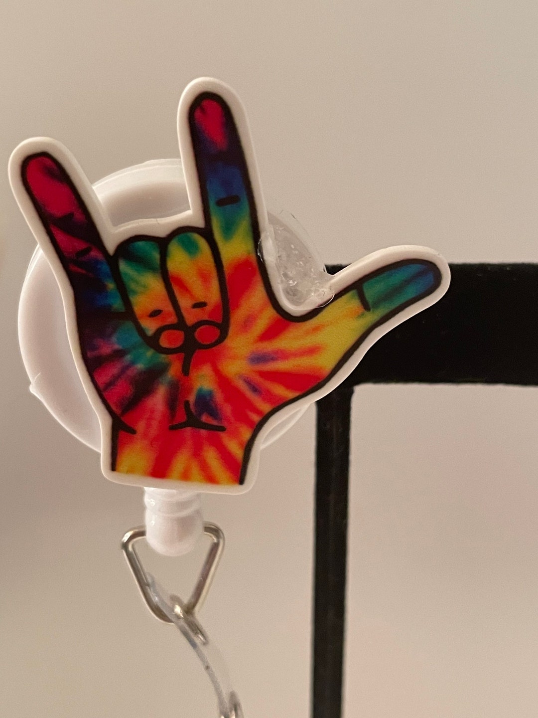 Badge Reel, Sign Language , Badge Holder, ASL, ASL I Love You, Sign ...