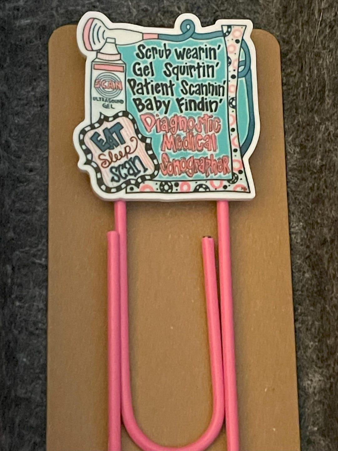 Handmade Jumbo Paper Clip Bookmark, Sonographer Gift - Etsy