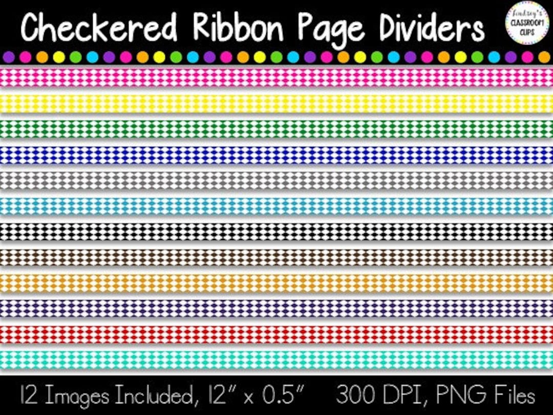 Checkered Borders Clip Art