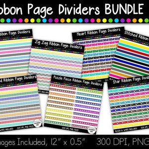 HUGE Ribbon Border Clipart BUNDLE~ 92 Borders Included! Great for ...