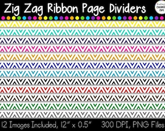 Zig Zag Borders | Etsy
