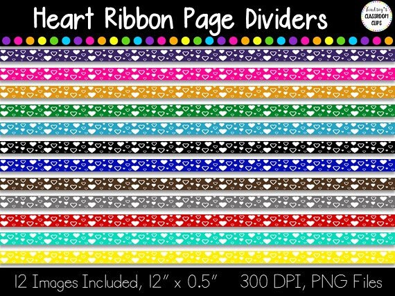 HUGE Ribbon Border Clipart BUNDLE~ 92 Borders Included! Great for ...