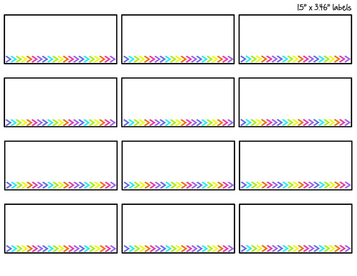 Teacher Toolbox Labels EDITABLE With Bright Neon Colors | Etsy
