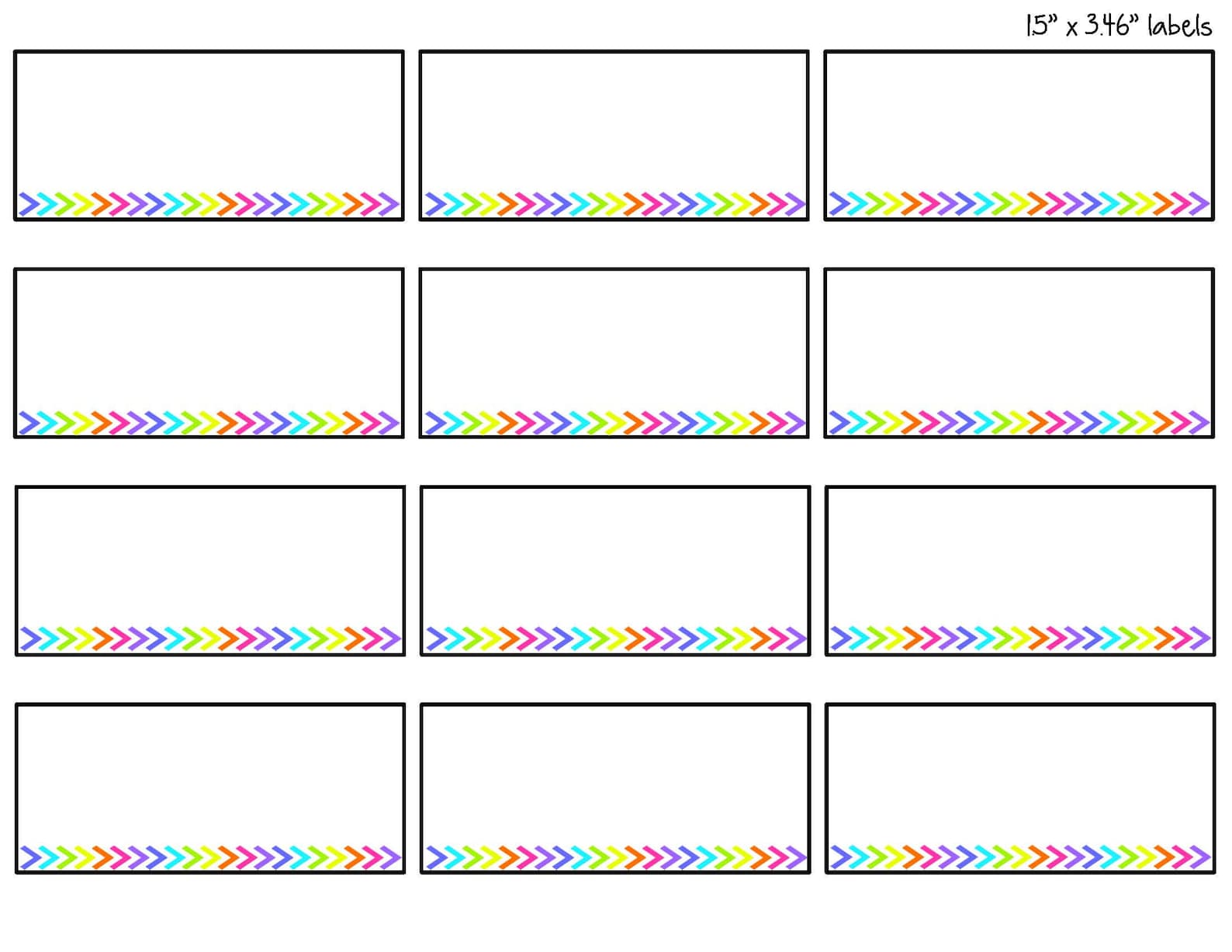 Teacher Toolbox Labels EDITABLE With Bright Neon Colors | Etsy