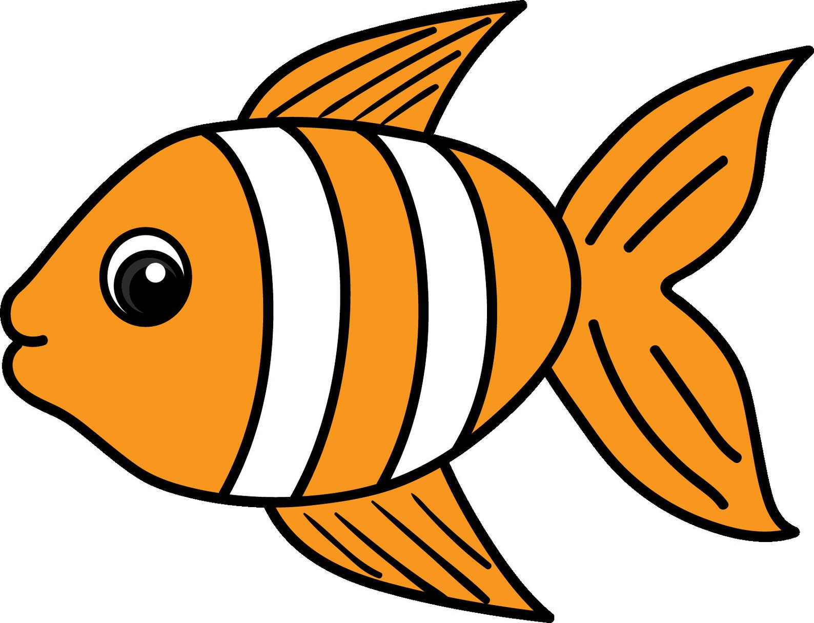 Fish Clip Art - 18 Colorful Fish Included - Etsy Canada