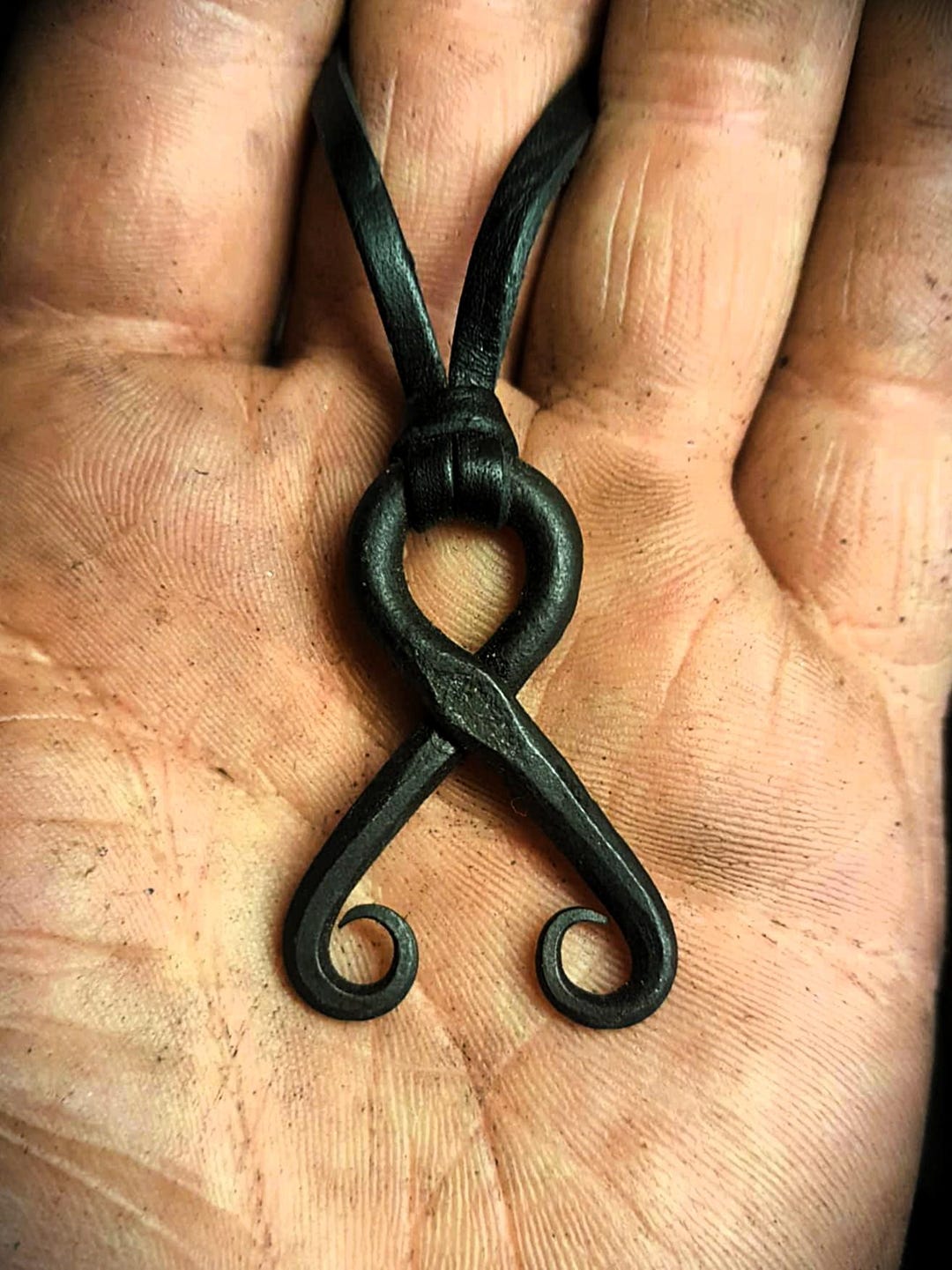 Hand Forged Troll Cross Pendant – Symbol of Protection, Heritage ...