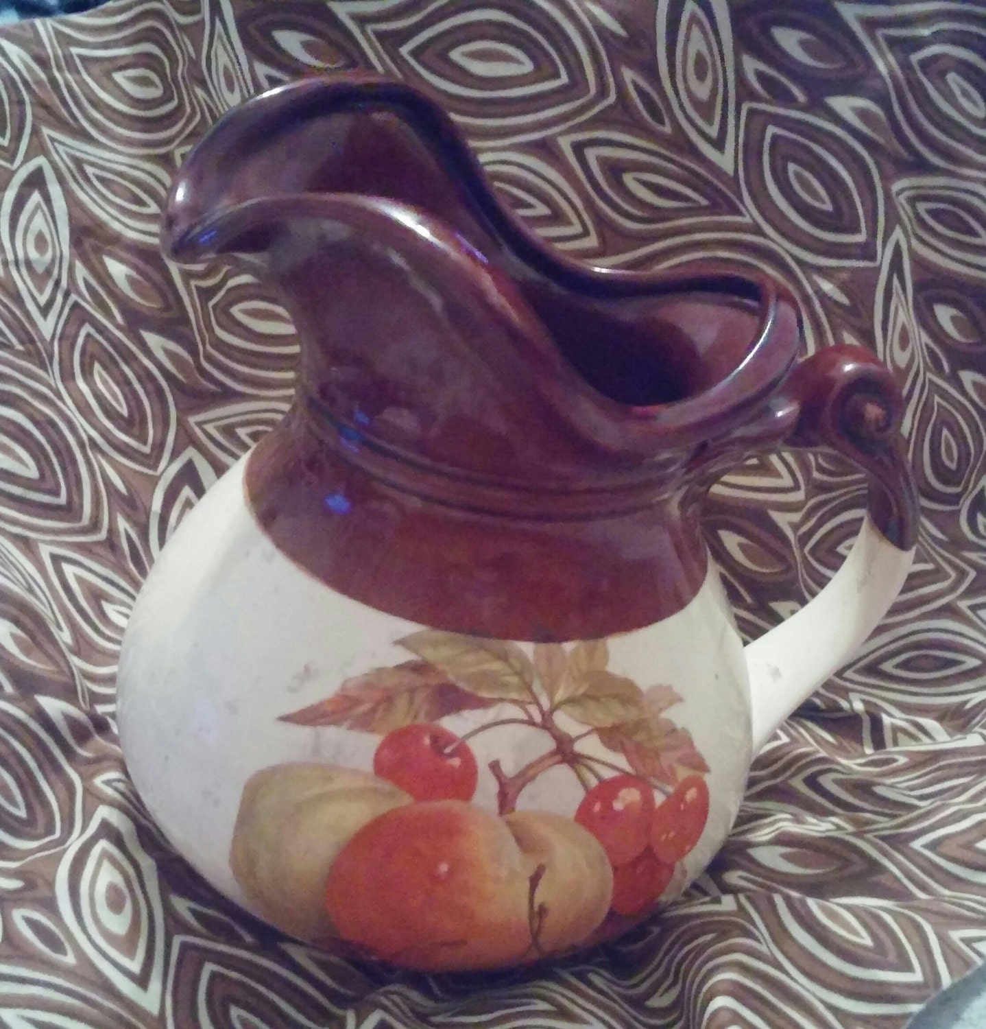 1960's Mccoy Pottery 7515 Pitcher With Harvest Pattern of | Etsy