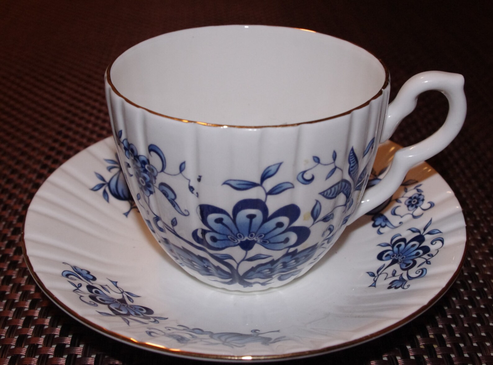Vintage Royal Sutherland Fine Bone China Tea Cup and Saucer Set - Made ...