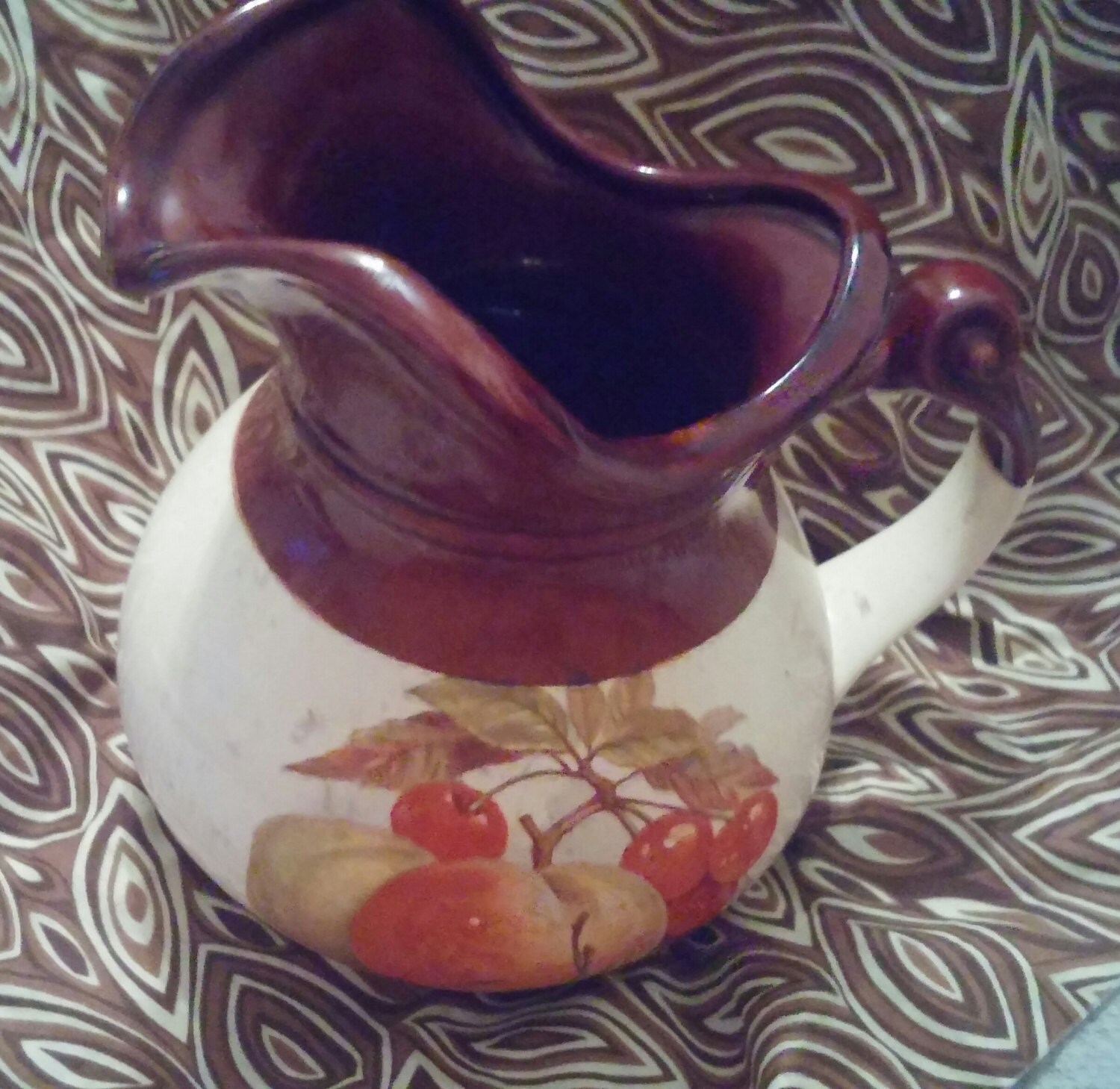 1960's Mccoy Pottery 7515 Pitcher With Harvest Pattern of | Etsy