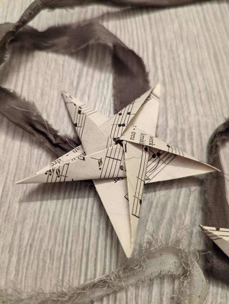 Sheet Music Paper Stars, Origami Vintage Paper, Scatter Decor - Etsy UK