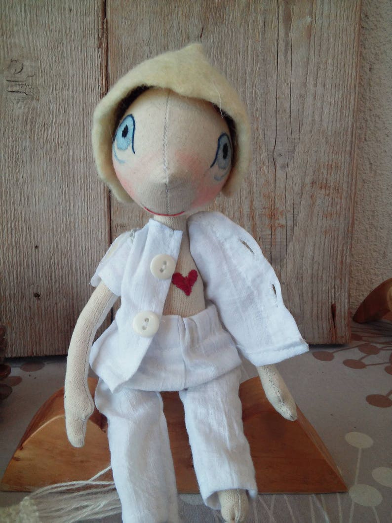 Unique Fabric Doll Christmas Doll Unique Angel Doll Organic | Etsy