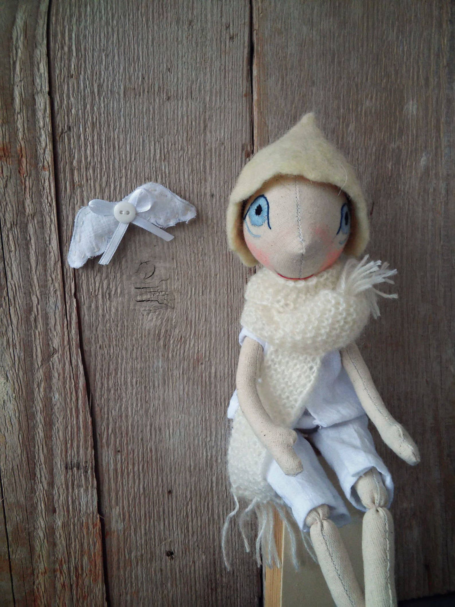 Unique Fabric Doll Christmas Doll Unique Angel Doll Organic | Etsy