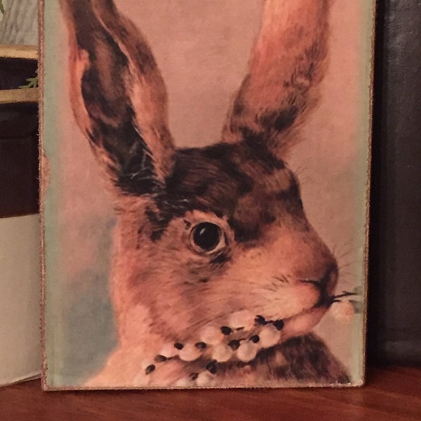 Folk Art Rabbit - Etsy