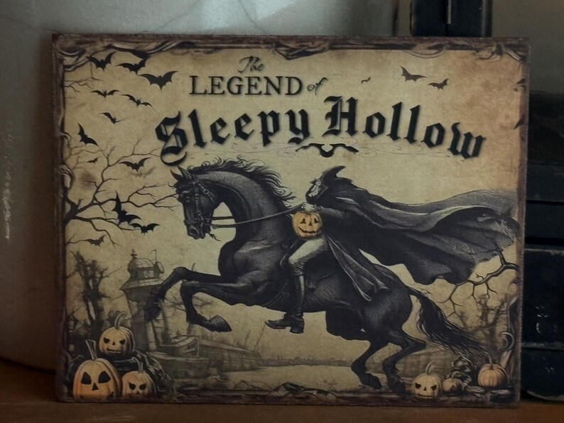 Primitive Legend of Sleepy Hollow Headless Horseman Halloween Jack O ...
