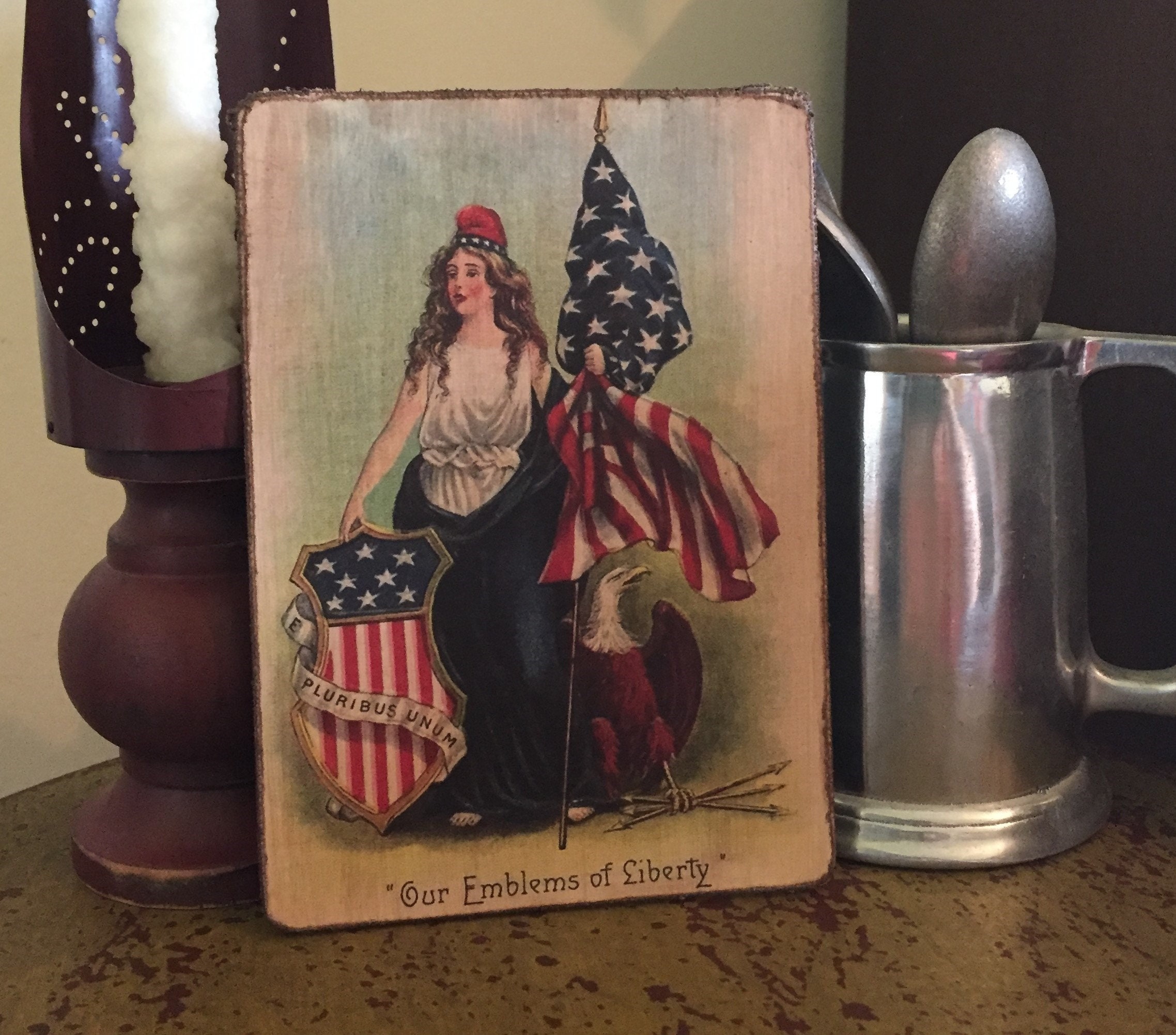 Handmade Independence Day Antique Reproduction Primitive Lady - Etsy