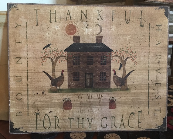 Primitive Harvest Folk Art Prints