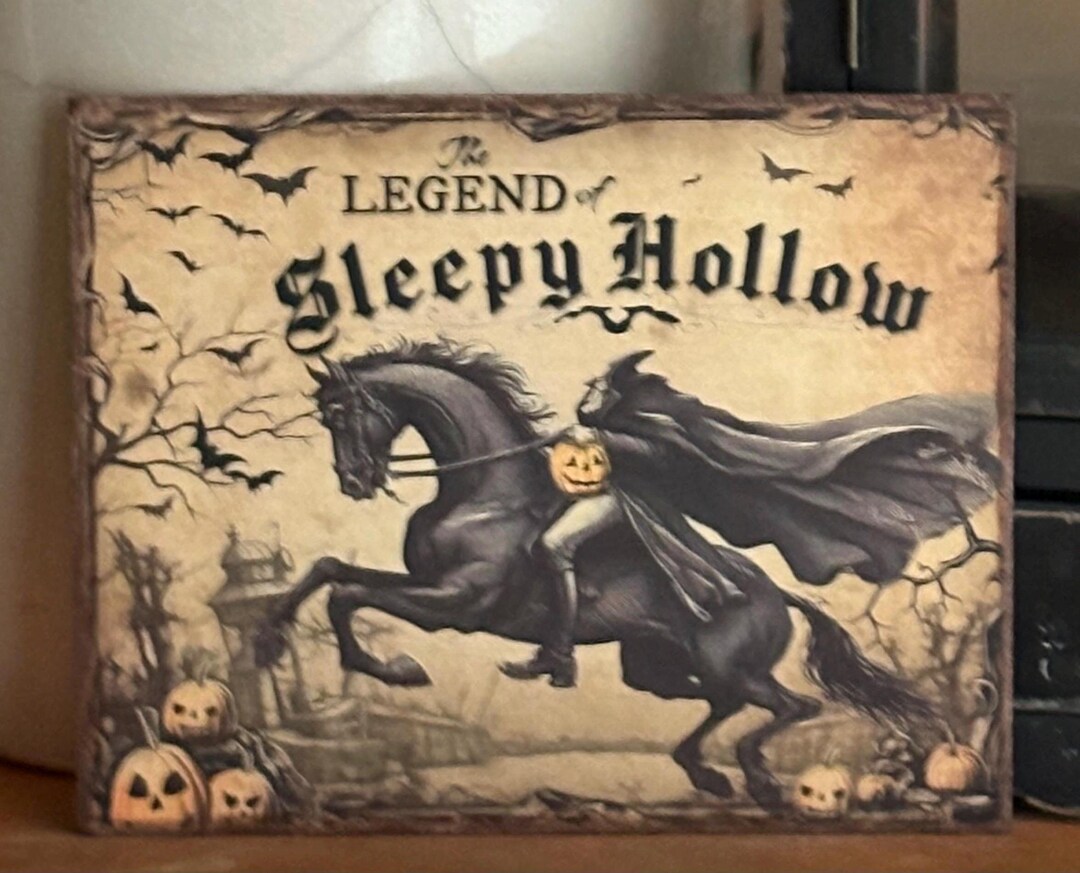 Primitive Legend of Sleepy Hollow Headless Horseman Halloween Jack O ...