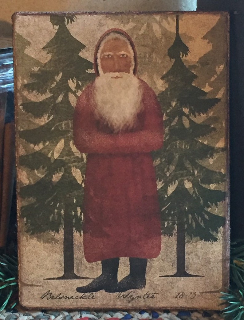 Handmade Folk Art Primitive Christmas Belsnickle Santa Claus | Etsy