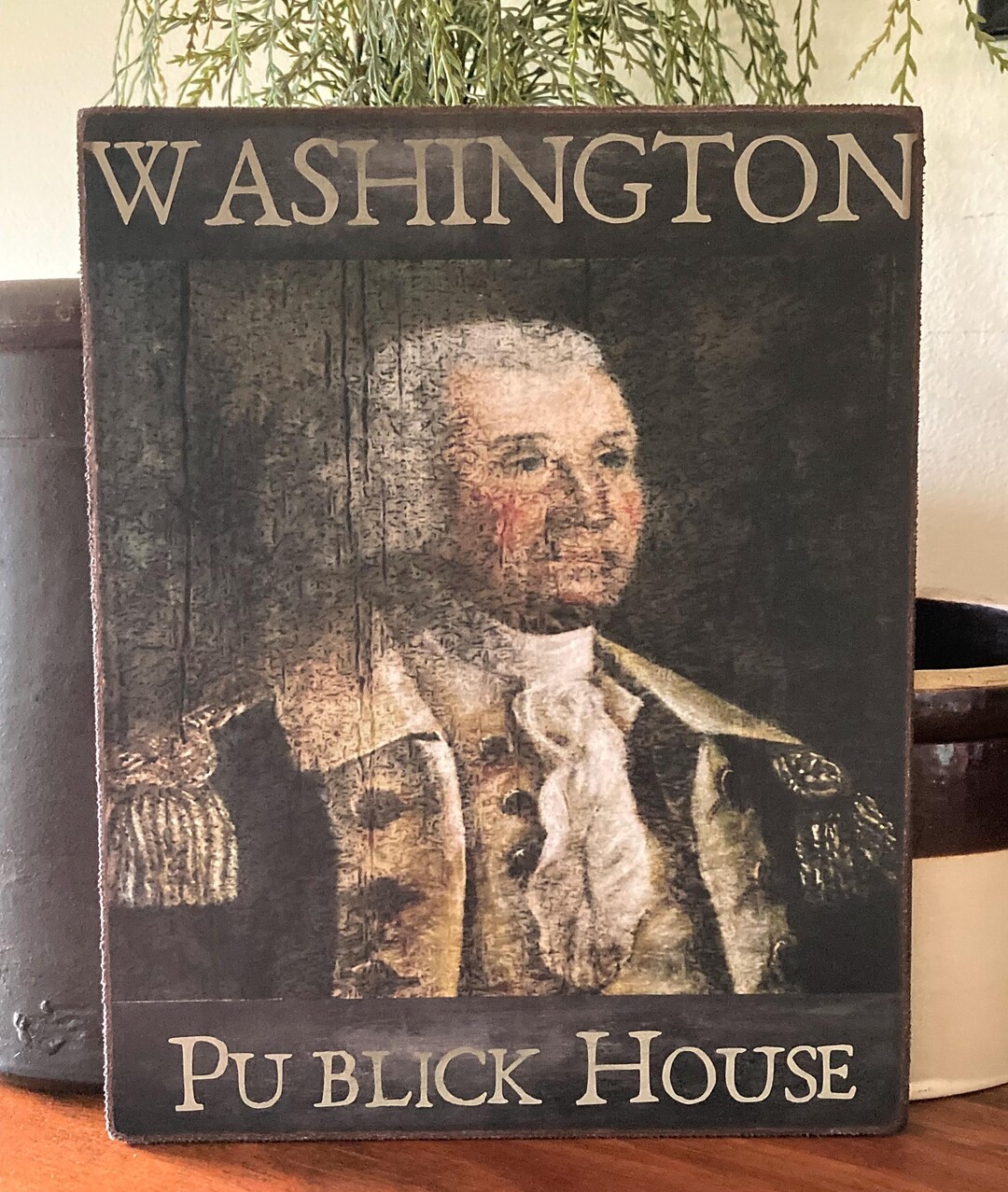 Handmade George Washington Publick House Sign Independence Day ...