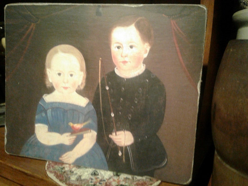 Handmade Antique Reproduction Primitive Folk Art Colonial Boy Whip and ...