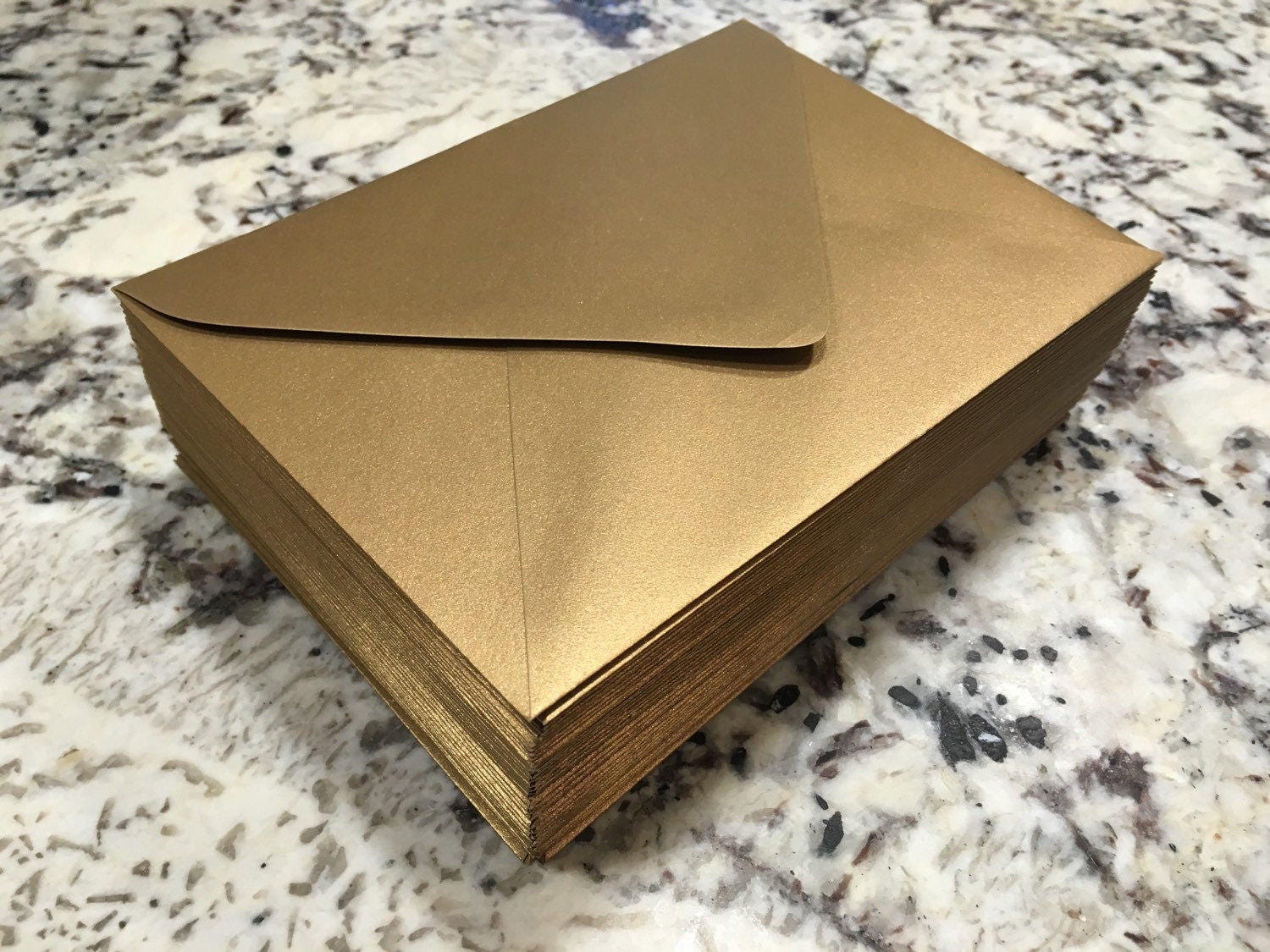 25 A7 Antique Gold Shimmer Envelopes Paper Source 5 1/4 X7 1/4 | Etsy