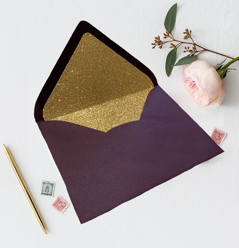 25 Dark Purple A7 Envelopes Aubergine Envelopes Plum - Etsy
