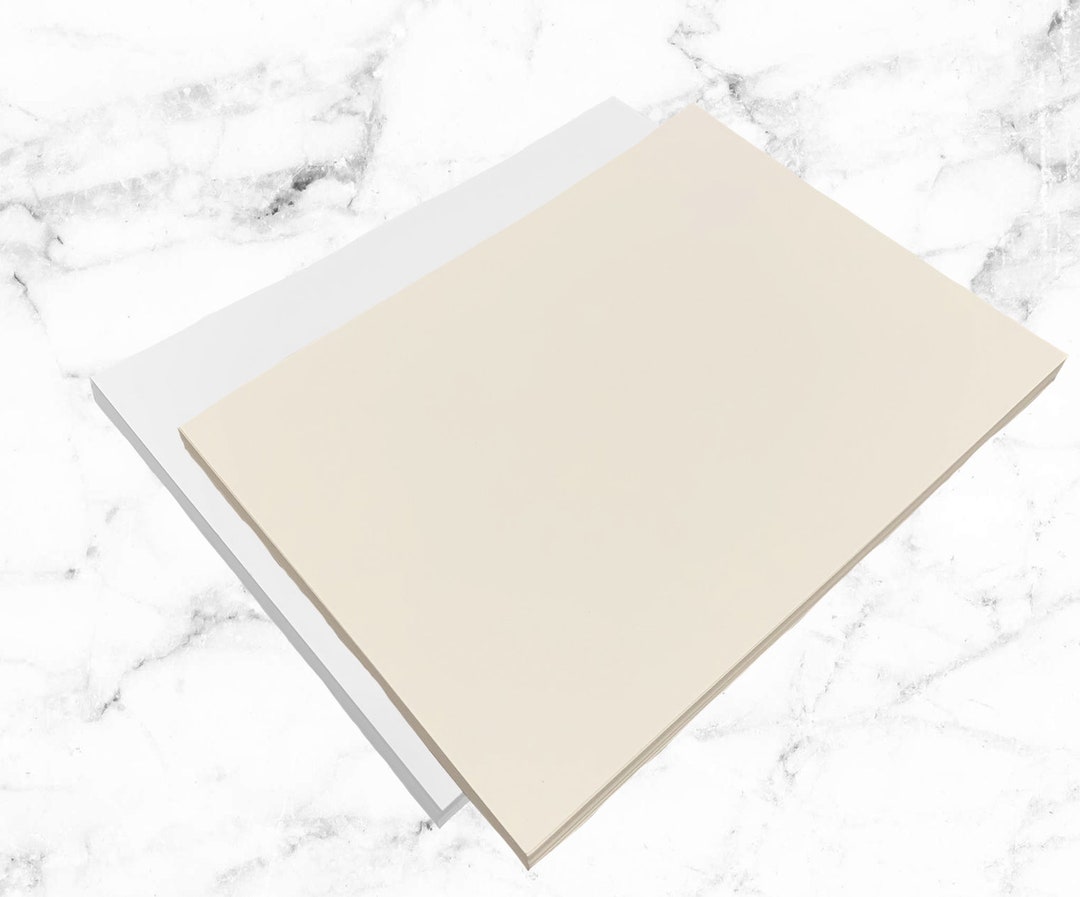 5x7 White Cards - White or Ivory Invitation Cards - Blank Cardstock ...