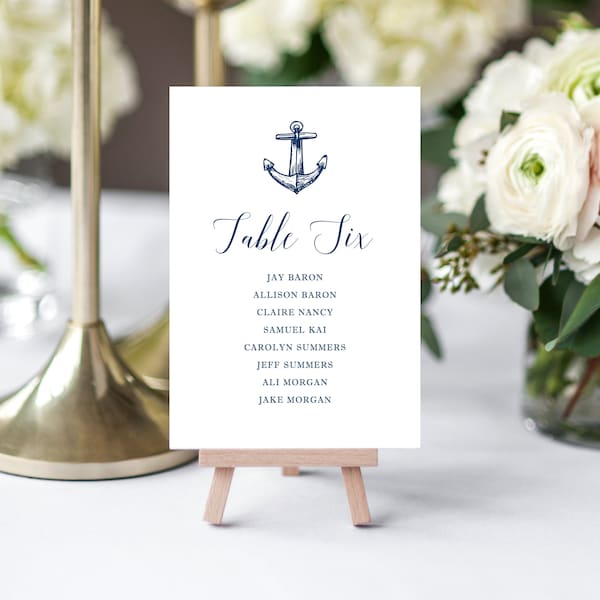 Nautical Table Numbers - Etsy