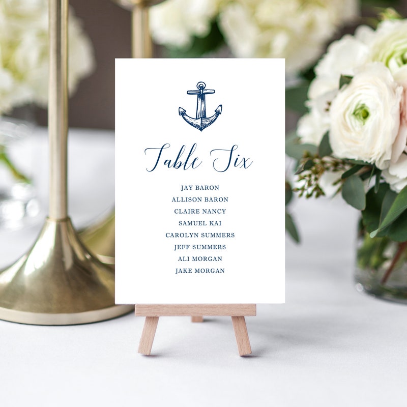 Nautical Table Numbers - Etsy