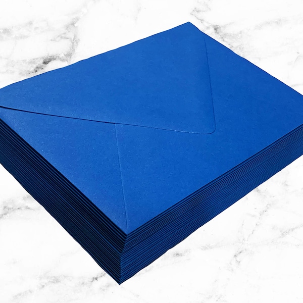 Royal Blue Envelopes - Etsy