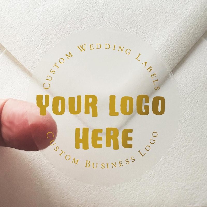 Custom Gold Stickers - Etsy