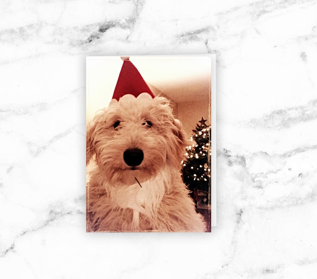 Goldendoodle Christmas Card, Dog X-mas Card, Print Your Own, A1 or A2 ...