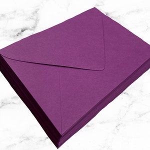 25 A7 Purple Envelope,royal Purple, Beet Purple, Pointed Flap Euro ...