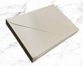Silver Shimmer Metallic Envelopes for Wedding Invitations - Etsy