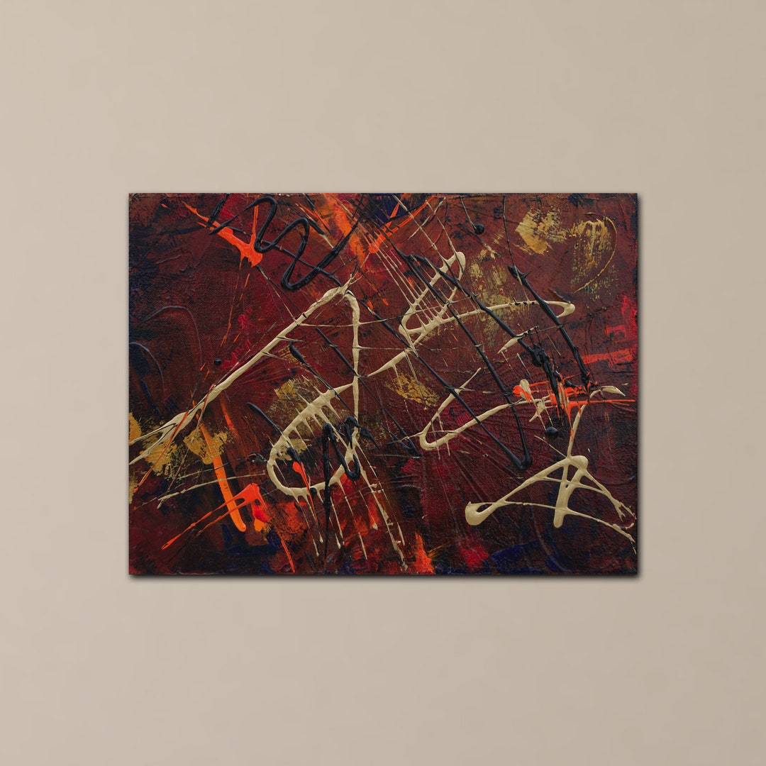 Title: Samurai Sword, Abstract Acrylic Painting - Etsy