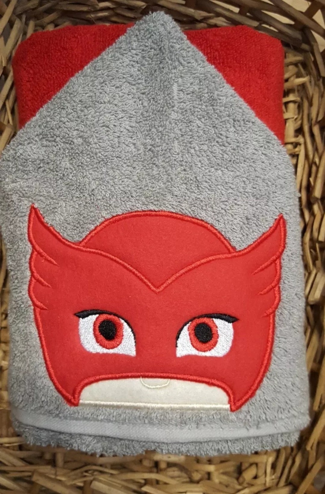 PJ Masks Owelette Appliqued Hooded Towel Soft Terry for Baby Toddler ...