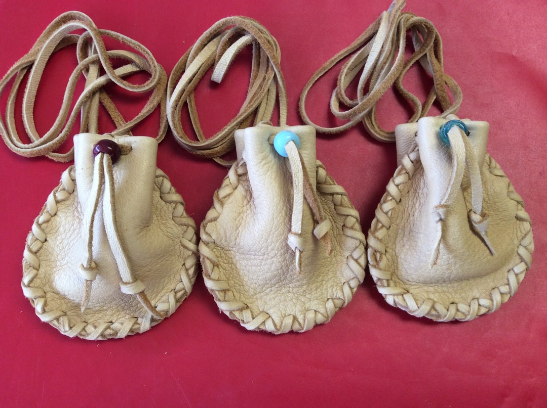 Medicine Bag,deerskin Leather Pouch, Made in Canada - Etsy