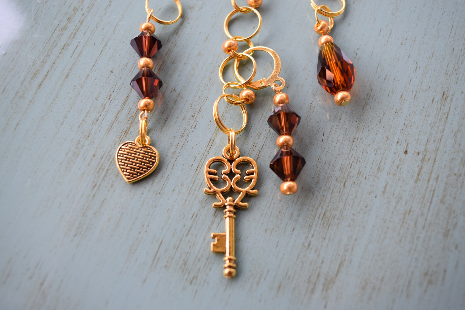 1-100 Chain Row Counter With Beads and Charms for Knitters,gifts for ...