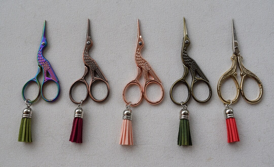 Crafting Scissors, Embroidery Scissors, Crane Style Scissors, Gift for ...