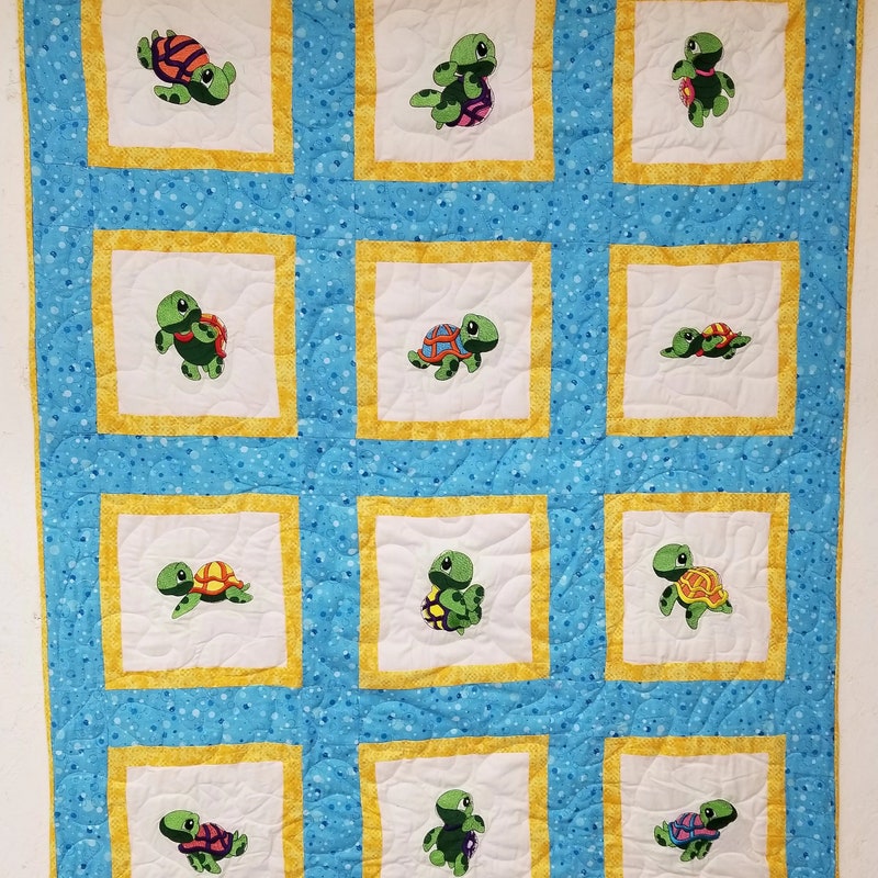 Turtle Quilt - Etsy