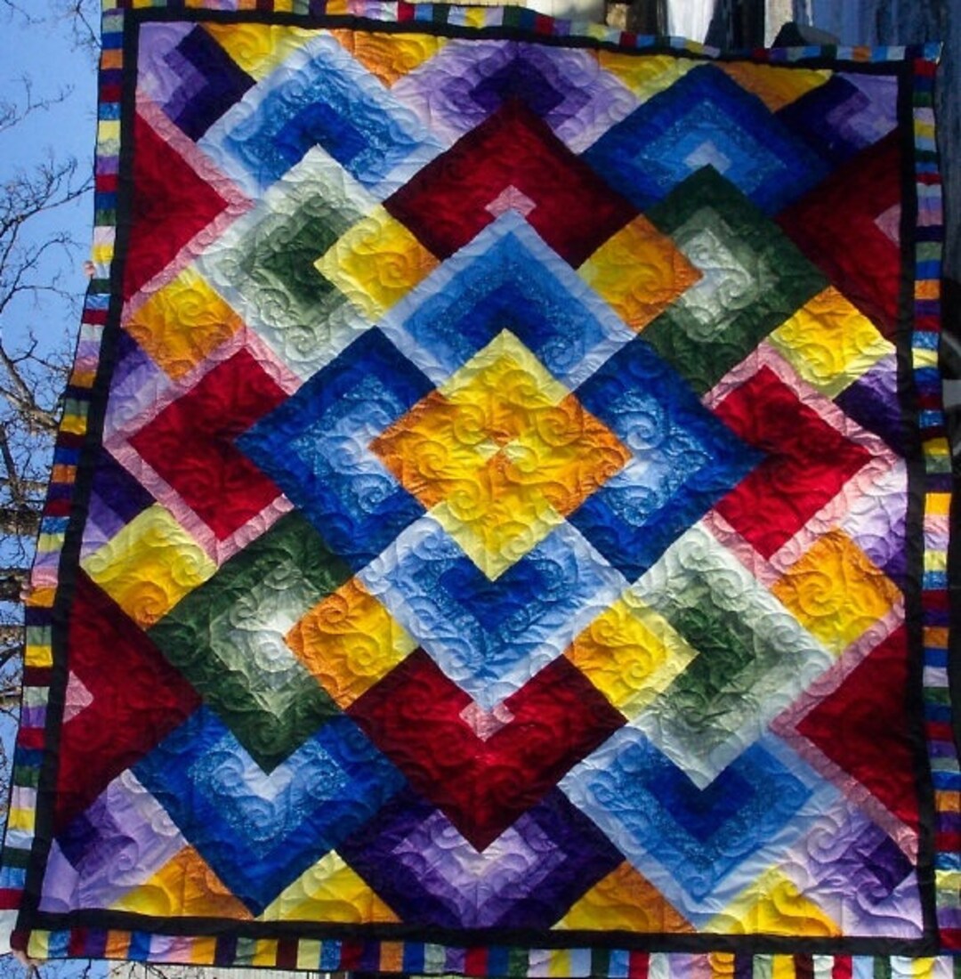 Flying Colors Quilt, Queen or King - Etsy