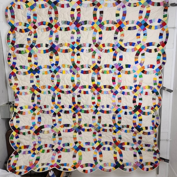 Double Wedding Ring Quilt - Etsy