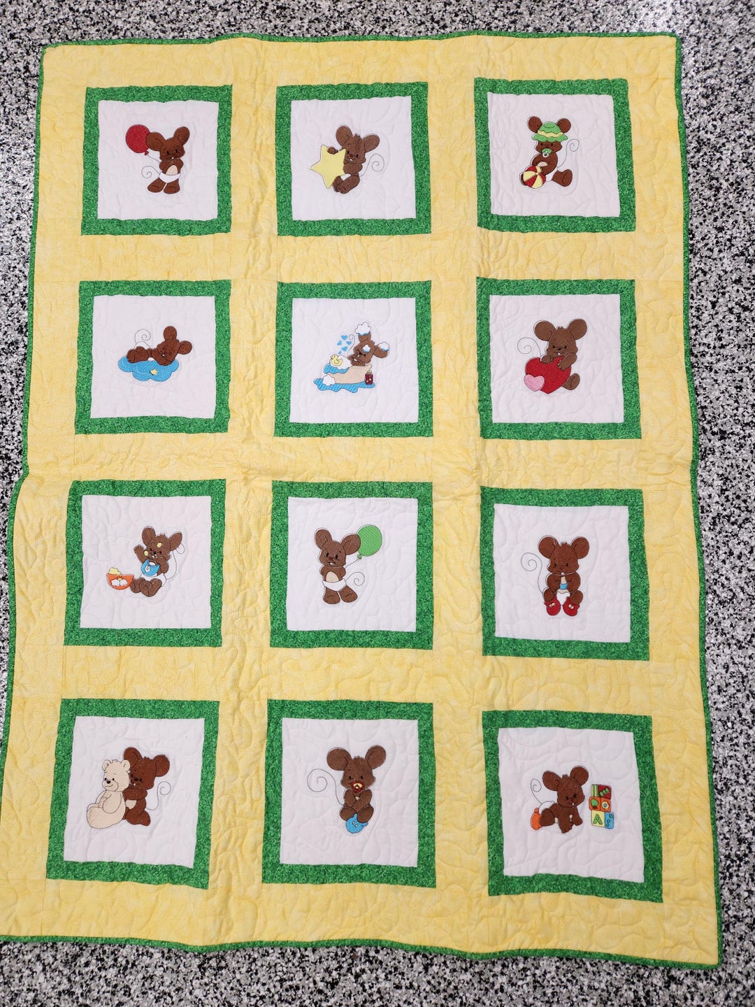 Mice - Baby Mice 41x53 Kid's Quilt - Etsy
