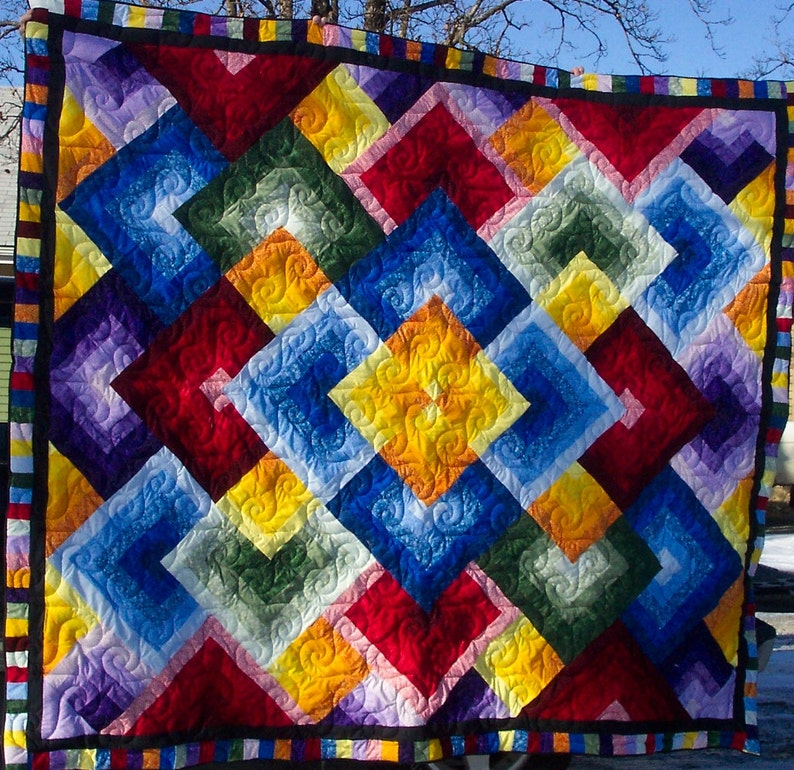 Flying Colors Quilt Queen or King - Etsy