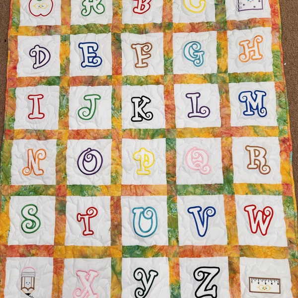 Alphabet Quilt - Etsy