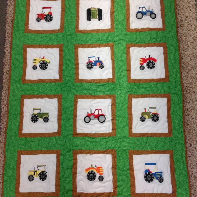 Tractor Quilt Pattern - Etsy