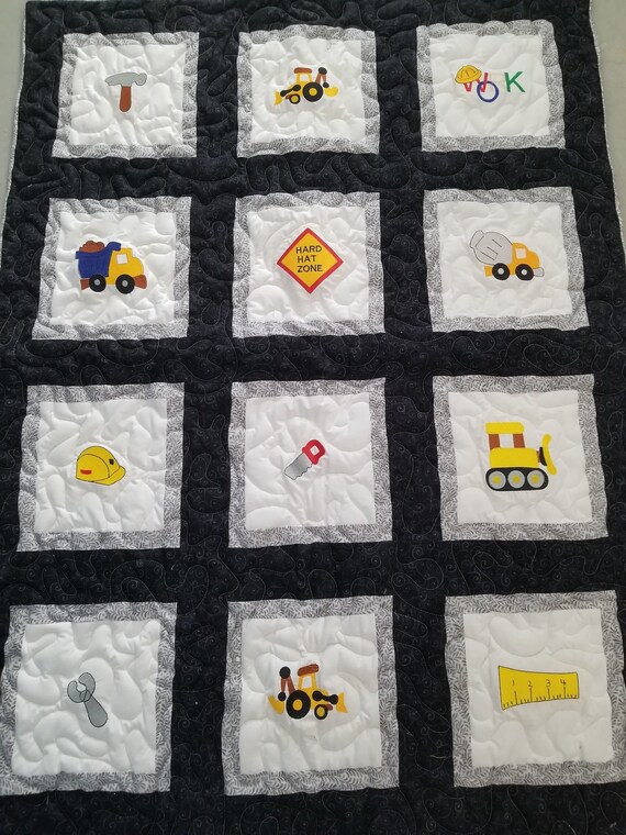 Tool Man 41x53 Baby or Kids Quilt Construction at Work - Etsy